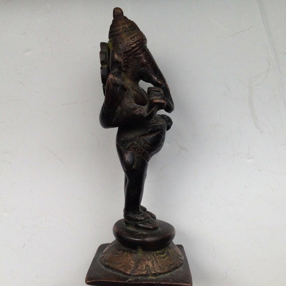 Antique Hindu Bronze Ganesh figure Statue, Rare India… - Gem