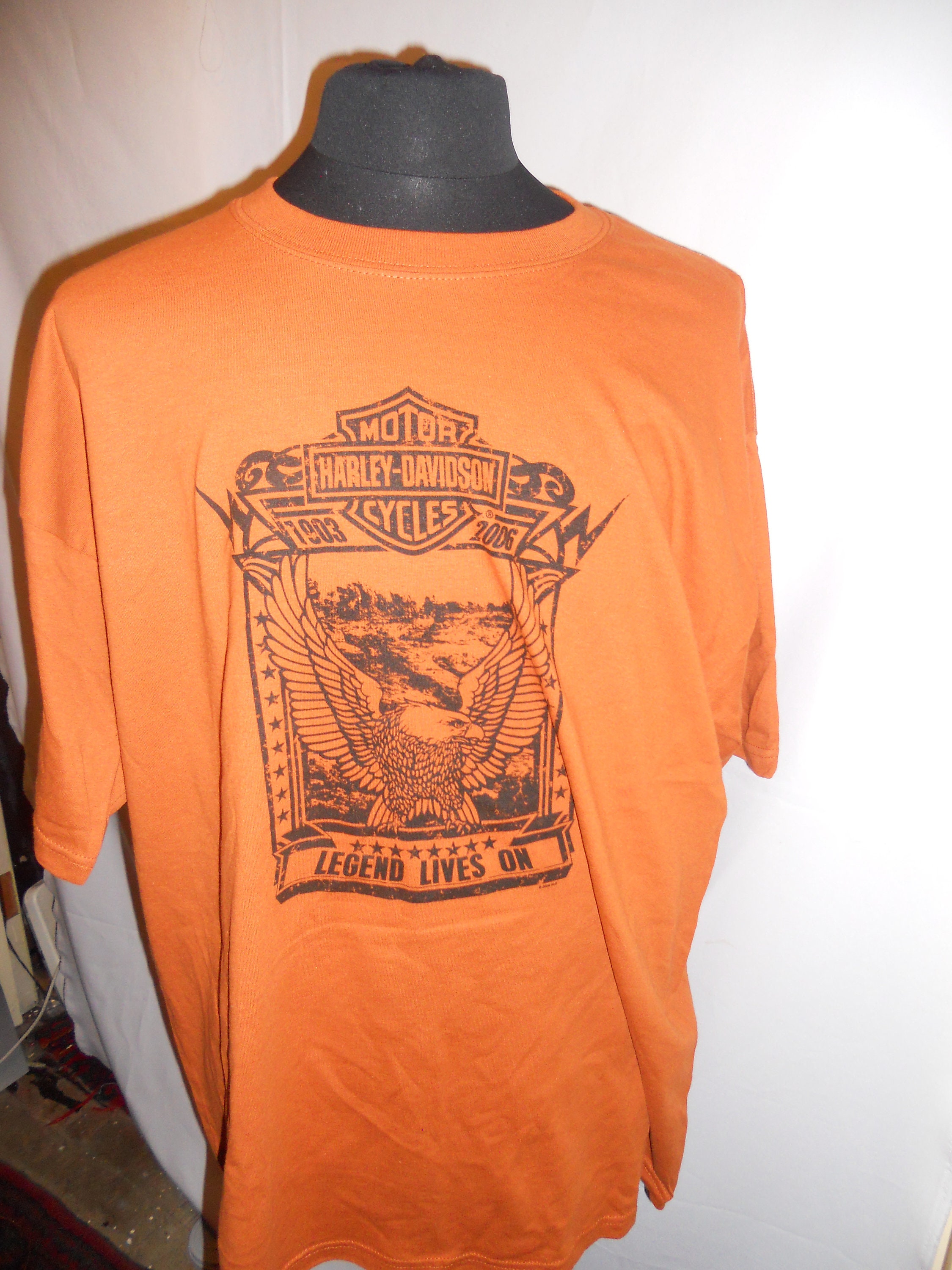 Orange Harley Davidson Herren T Shirt Trendy Grafisches Etsy de orange-harley-davidson-herren-t-shirt-trendy-grafisches-etsy-de