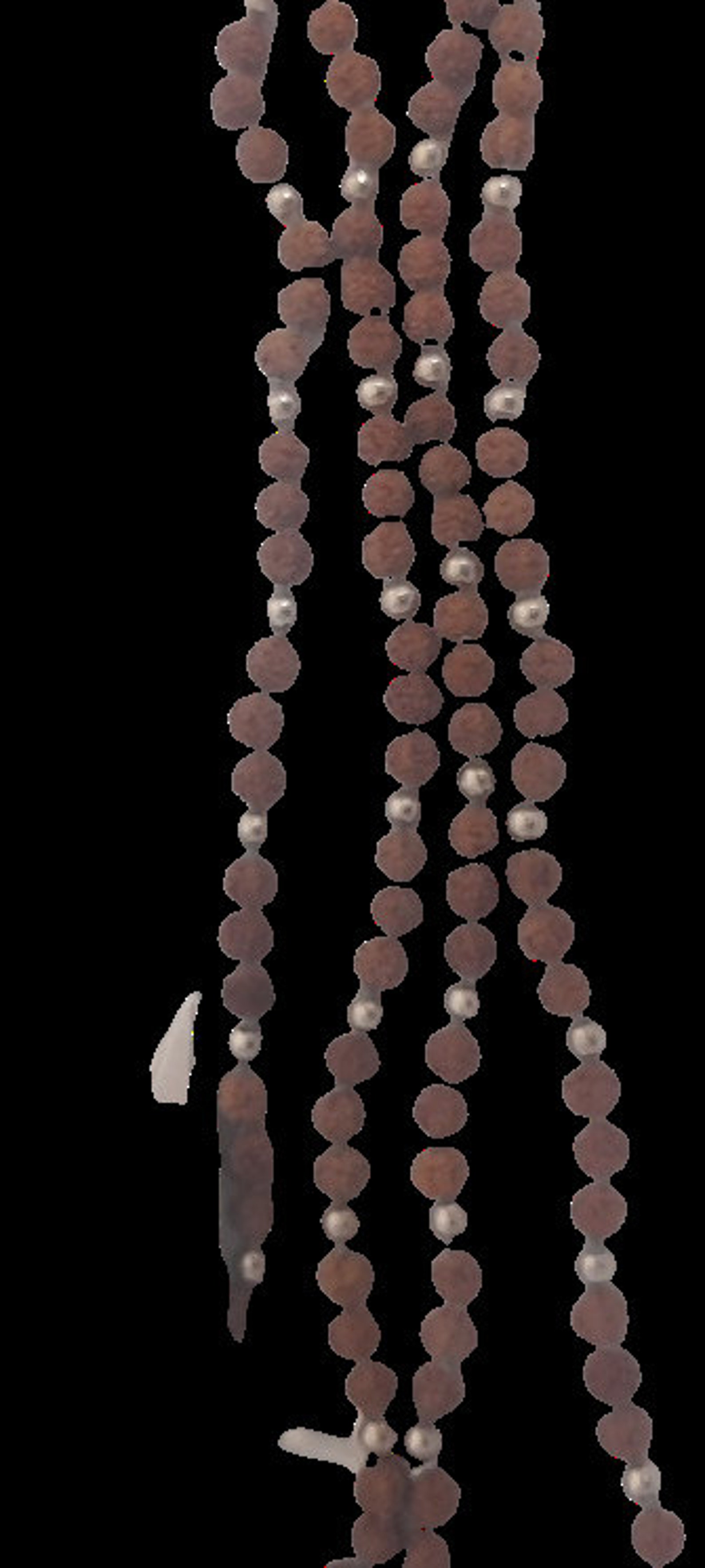 Hand-knotted Rudraksha Mala With 10 Sterling Silver Leaf's Pendant ...