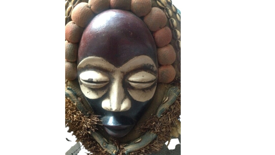 A Antique Dan Mask, Unique Ancient Mask Accessory, Ethnic and Boho Mask ...
