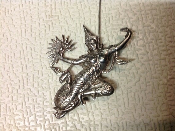 Vintage Orient Fine Siam Sterling Silver Dancing Figu… - Gem
