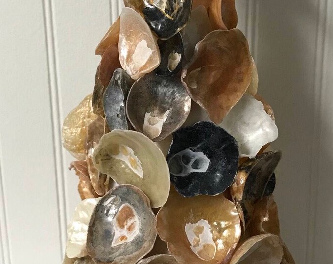 Jingle Shell Christmas Tree Seashell Tree Nautical Decor - Etsy