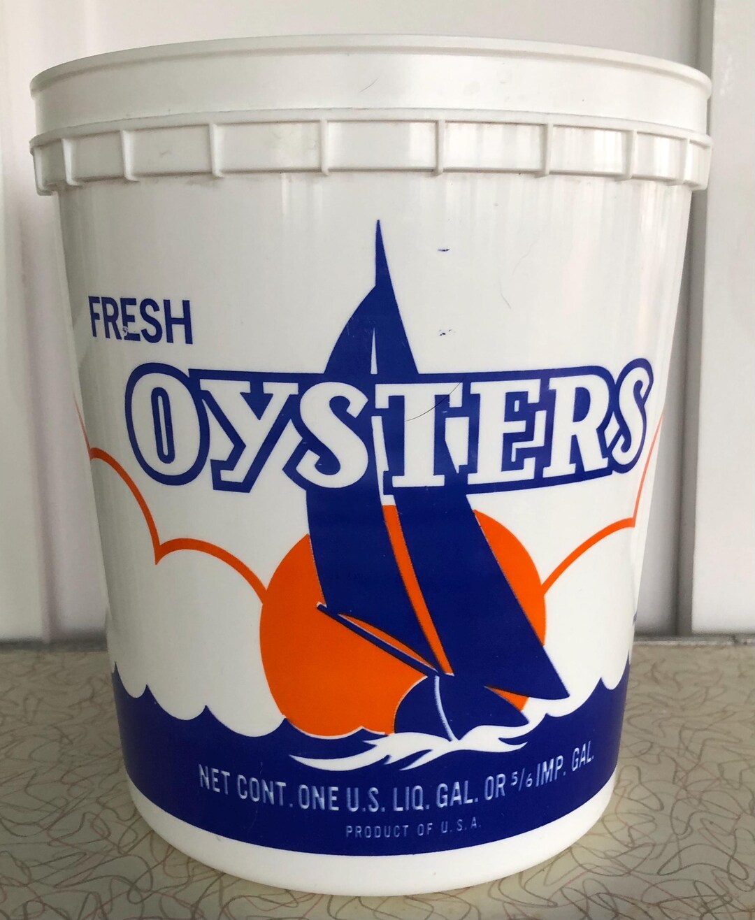 Lance G. Fisher 1 Gallon Oyster Container Sanford Virginia Eastern ...