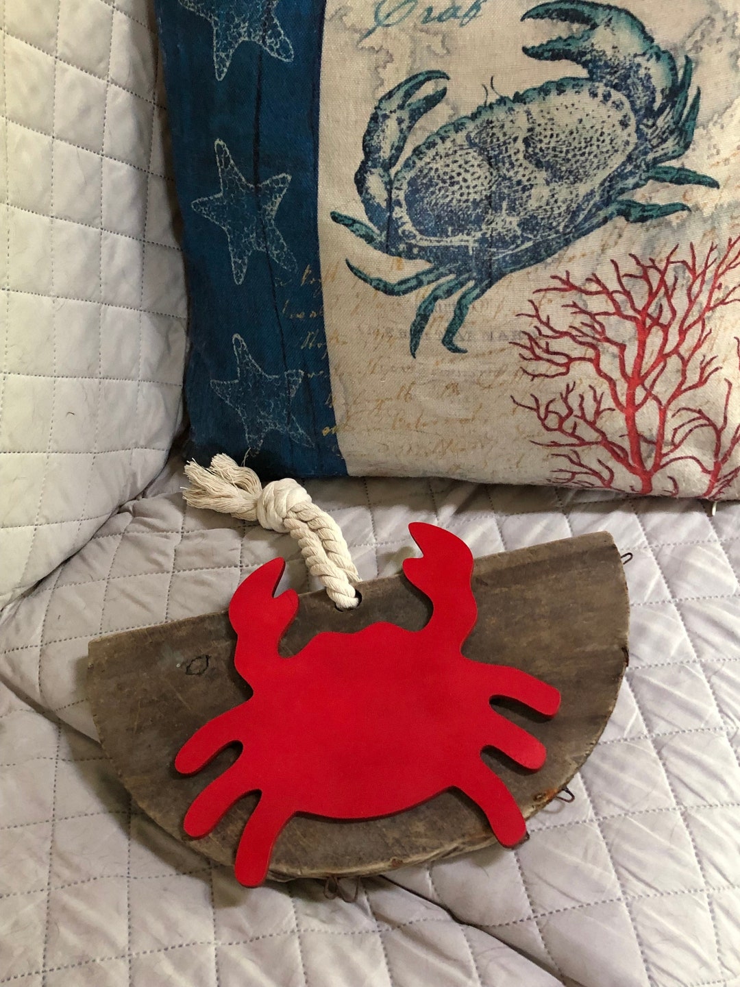 Distressed Chesapeake Bay Crab Sign, Coastal Decor, Kitchen Sign, Tiki ...