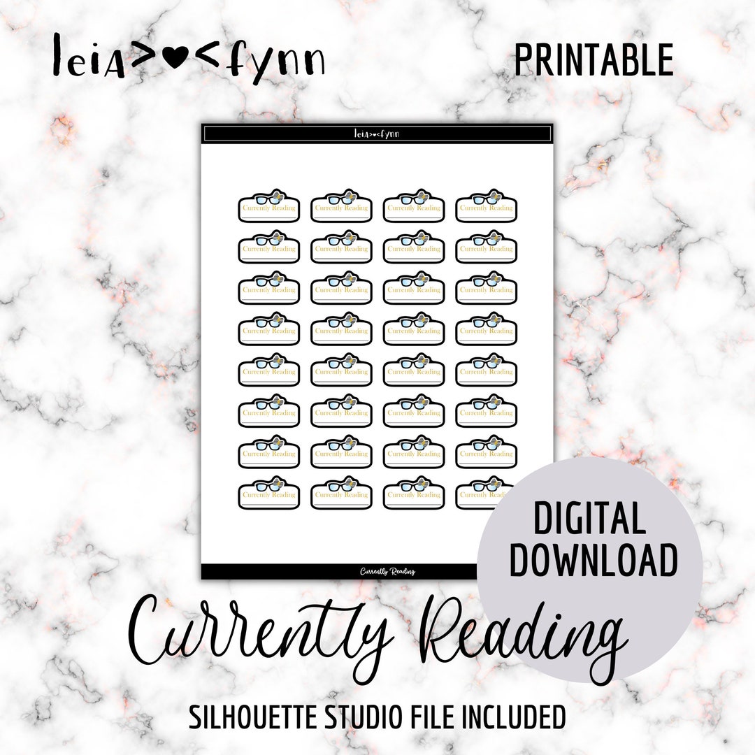 Digital Download | Currently Reading Tracker Planner Stickers - Etsy