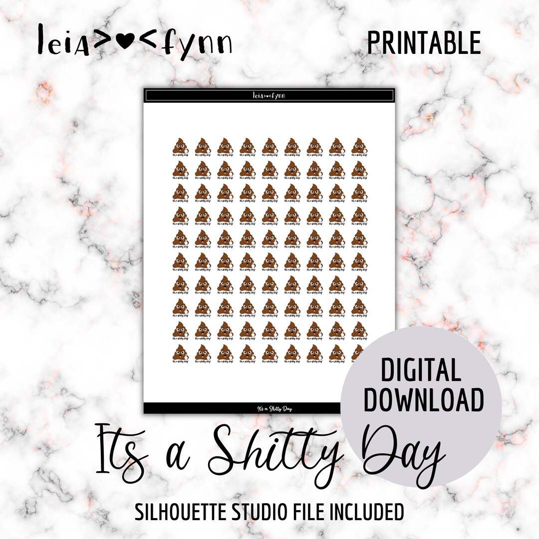 Digital Download | It's a Shitty Day Planner Stickers - Etsy