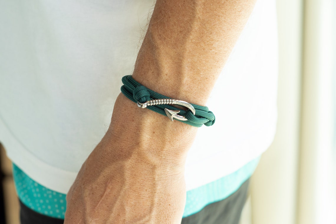Paracord Fish Hook Rope Wrap Rope Bracelet - Etsy