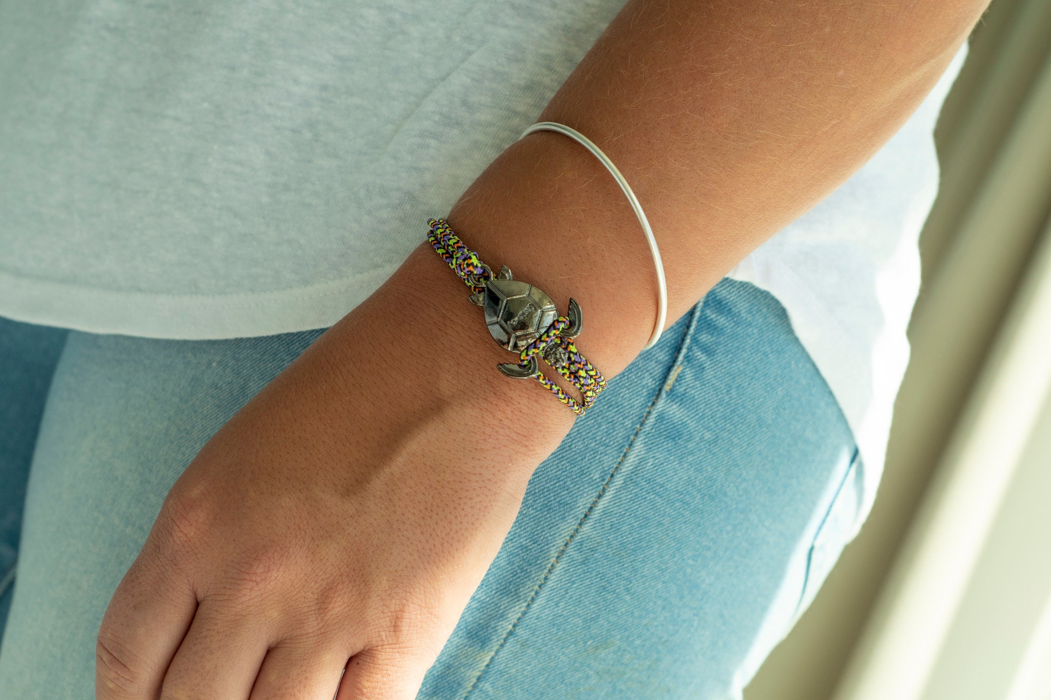 Paracord Turtle Wrap Rope Bracelet - Etsy España