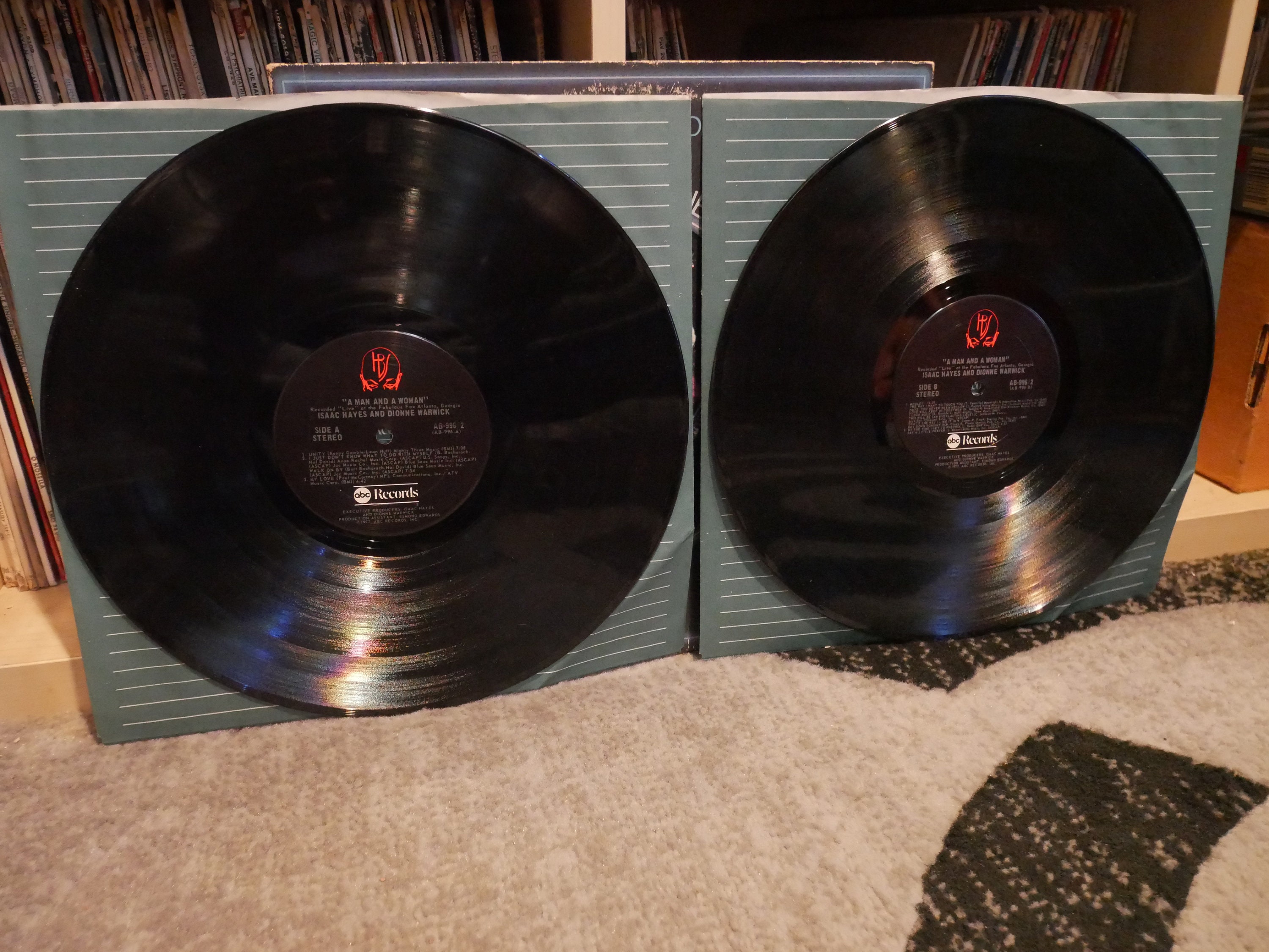 Isaac Hayes & Dionne Warwick "a Man and A Woman" Gatefold Vinyl Lps ...
