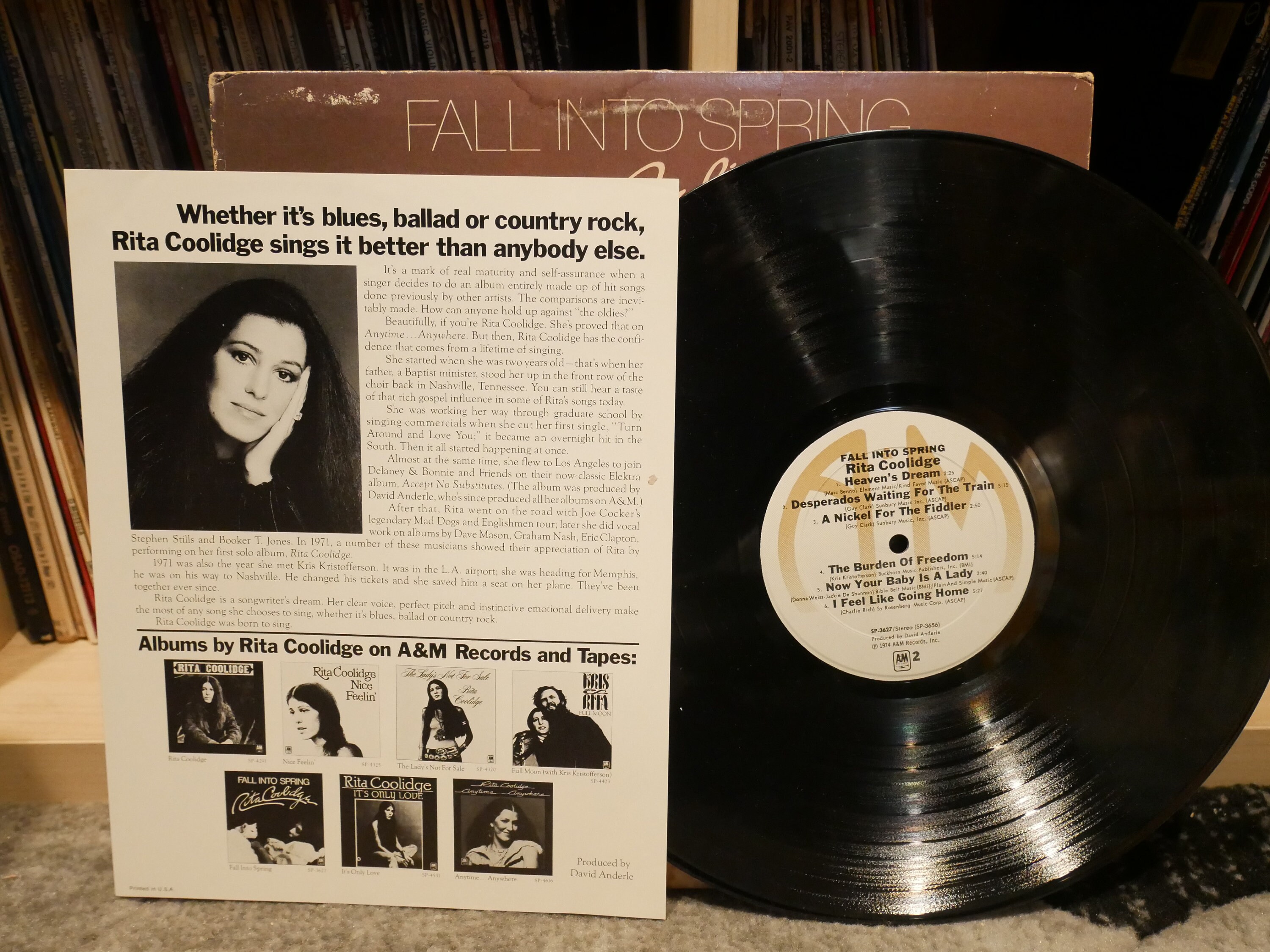 Rita Coolidge - Fall Into Spring - LP Vinyl - 1974 - Etsy.de