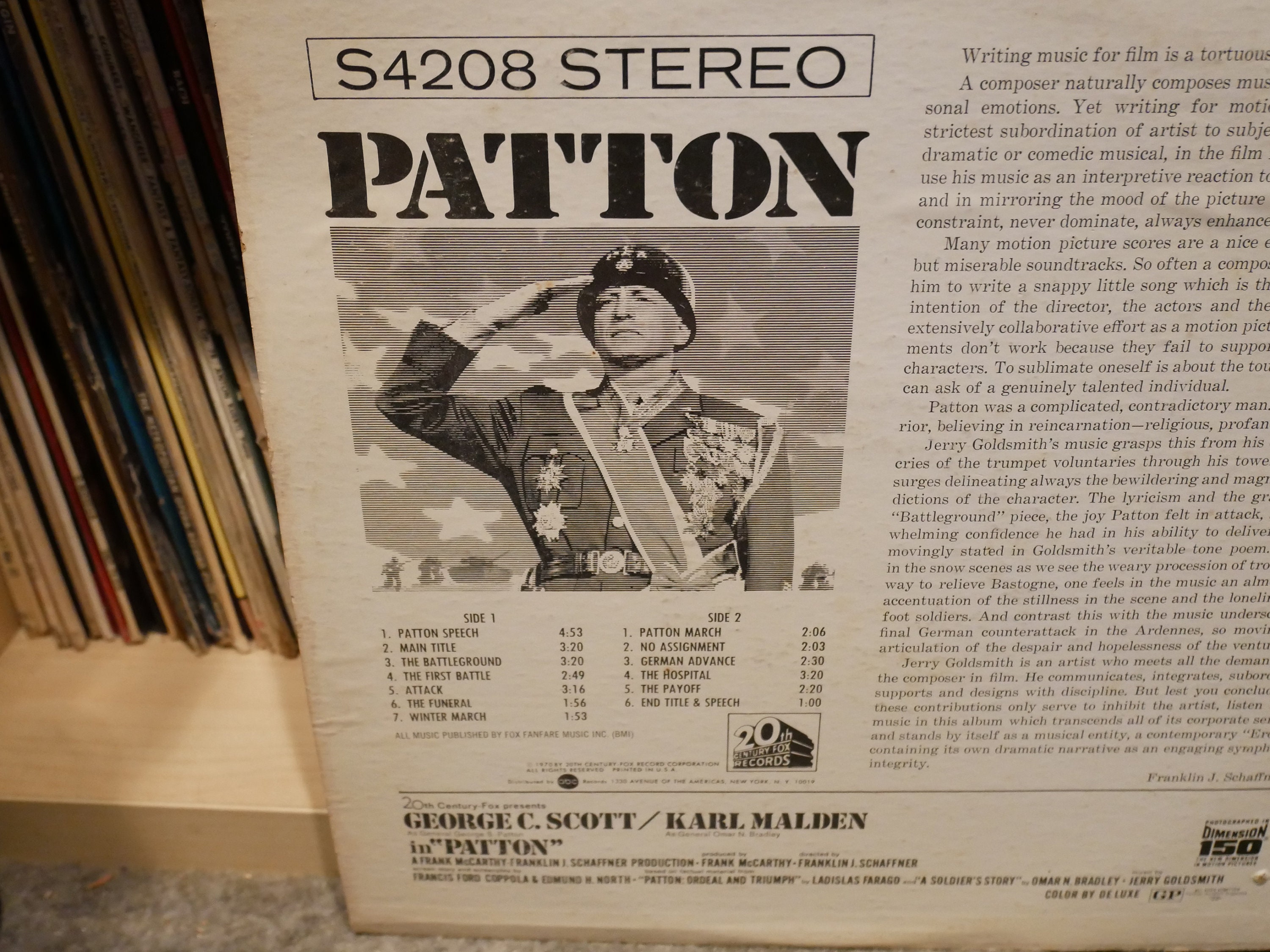 Jerry Goldsmith – Patton (original Motion Picture Score) 1970 ...