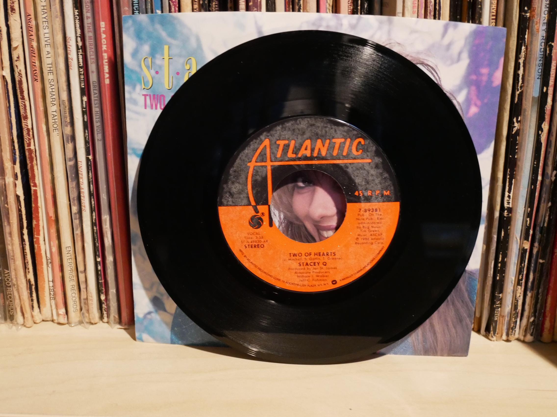 Stacey Q - "two of Hearts" W/ "dancing Nowhere" 45 / 7 Inch Vinyl ...