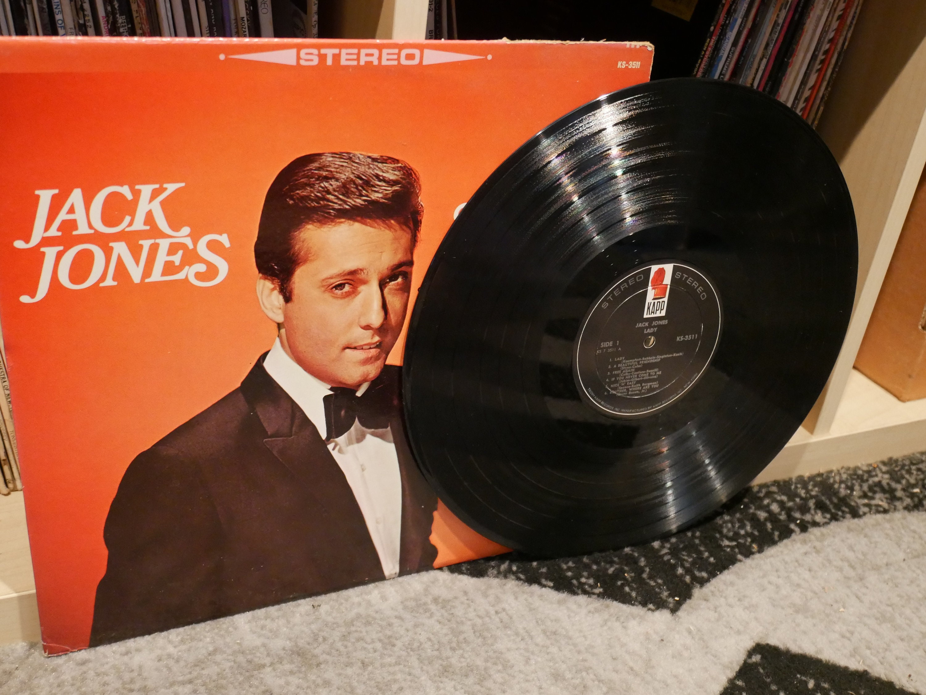 Vintage Vinyl: Jack Jones - Lady - Vinyl LP - Kapp Records - 1967 - Etsy