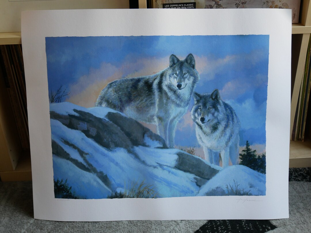 Pat Mcmanus "twilight Hunters" Giclee in Color on Paper. Hand Signed by ...