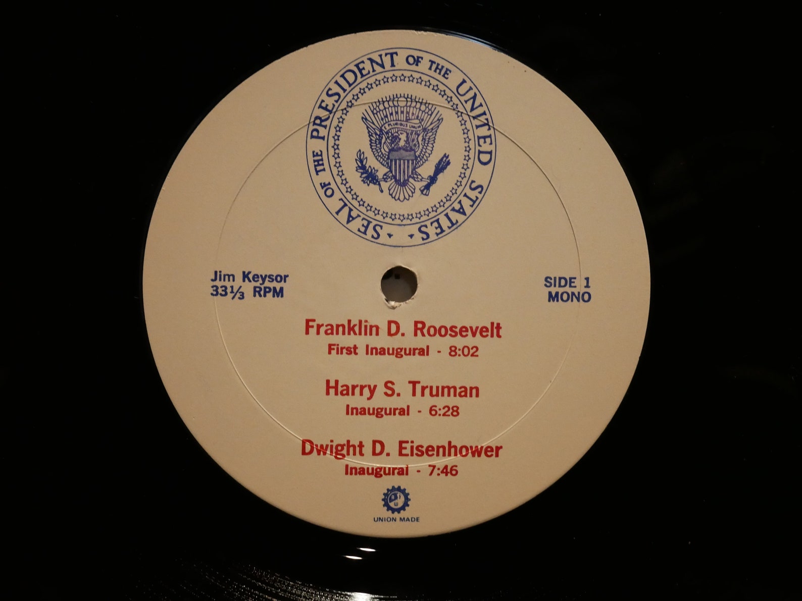 Rare Vintage Vinyl: Various President Inaugural Addresses ...