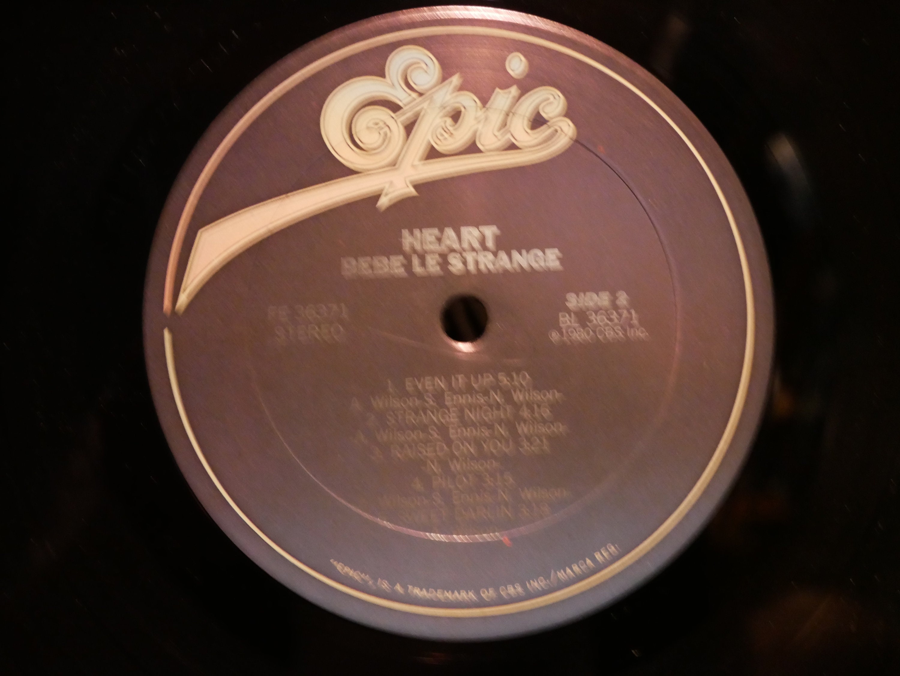 Heart - "bebe Le Strange" - LP Vinyl - Epic Records - 1980 {OG Press ...