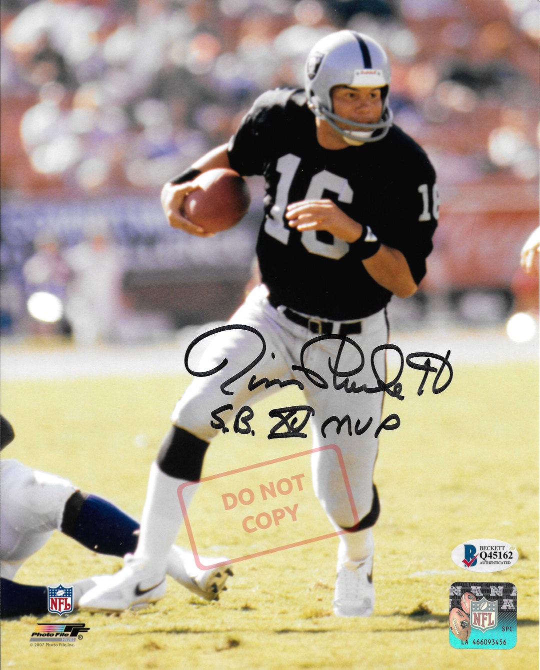 Oakland Raiders "jim Plunkett" Super Bowl "xv" MVP Autographed Photo ...
