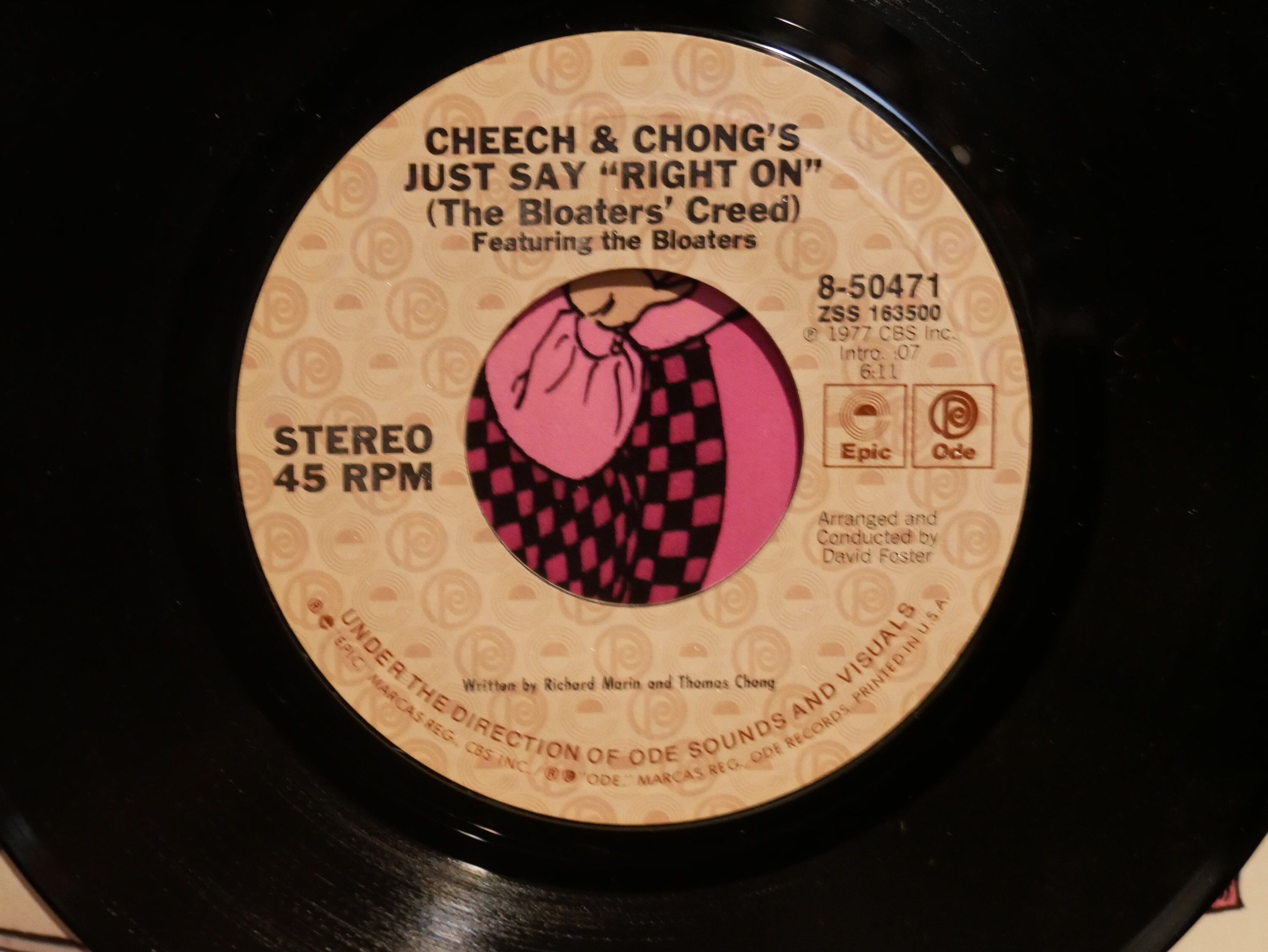 Rare: Cheech and Chong "bloat on Featuring the Bloaters" W/ "just Say ...