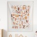 Cute Alphabet Kids Wall Tapestry, Boho Animals Wall Decor, Tapestry ...