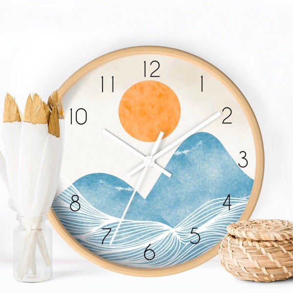 Sun Wall Clock - Etsy