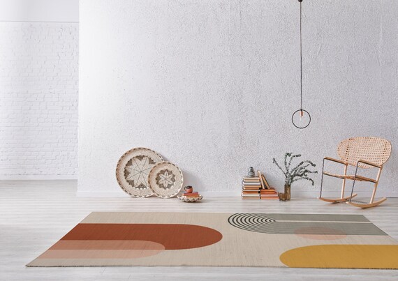 Earth Organic Tones Area Rug Nursery Carpet Boho Rug Line - Etsy