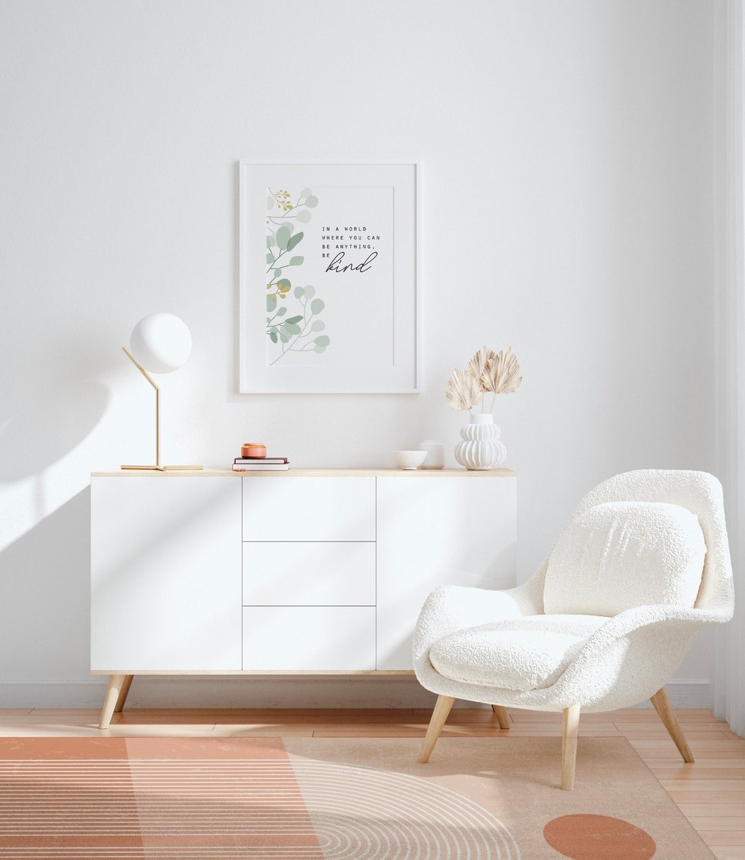 Boho Rug Warm Tones, Light Rust and Bush Carpet, Baby Nursery Rug Boho ...