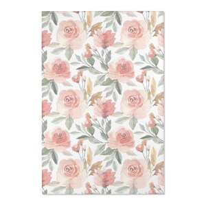 Watercolor Floral Nursery Rugs, Girls Nursery Decor, Vintage Floral ...