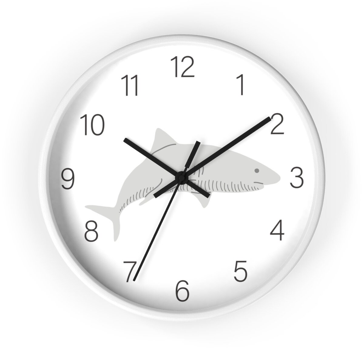 Shark Wall Clock Design Kids Minimalist Wall Clock Animals | Etsy
