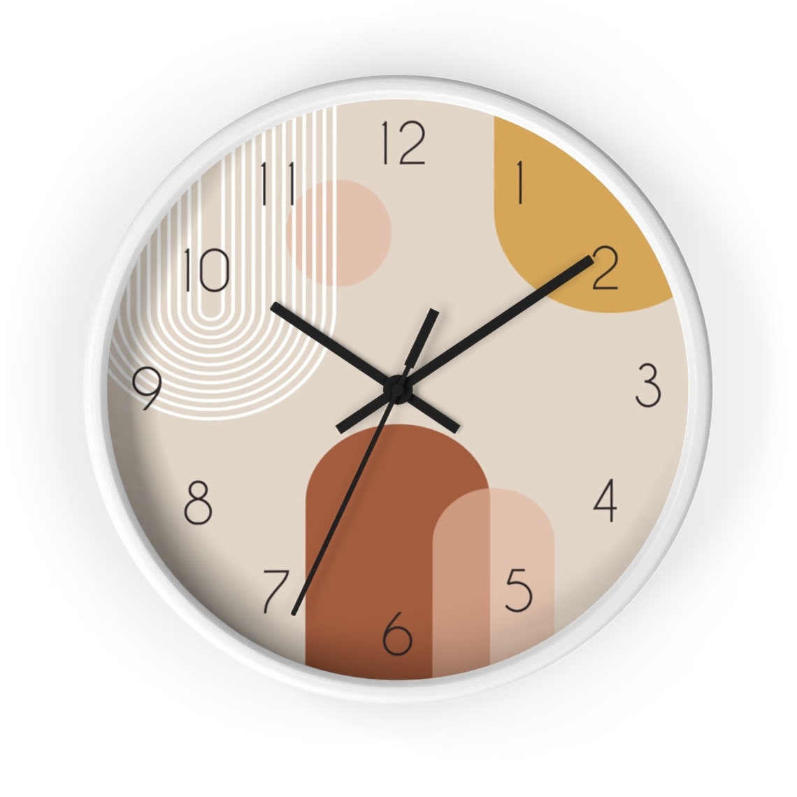 Contemporary Clock Boho Wall Clock Nursery Clock Minimalist | Etsy