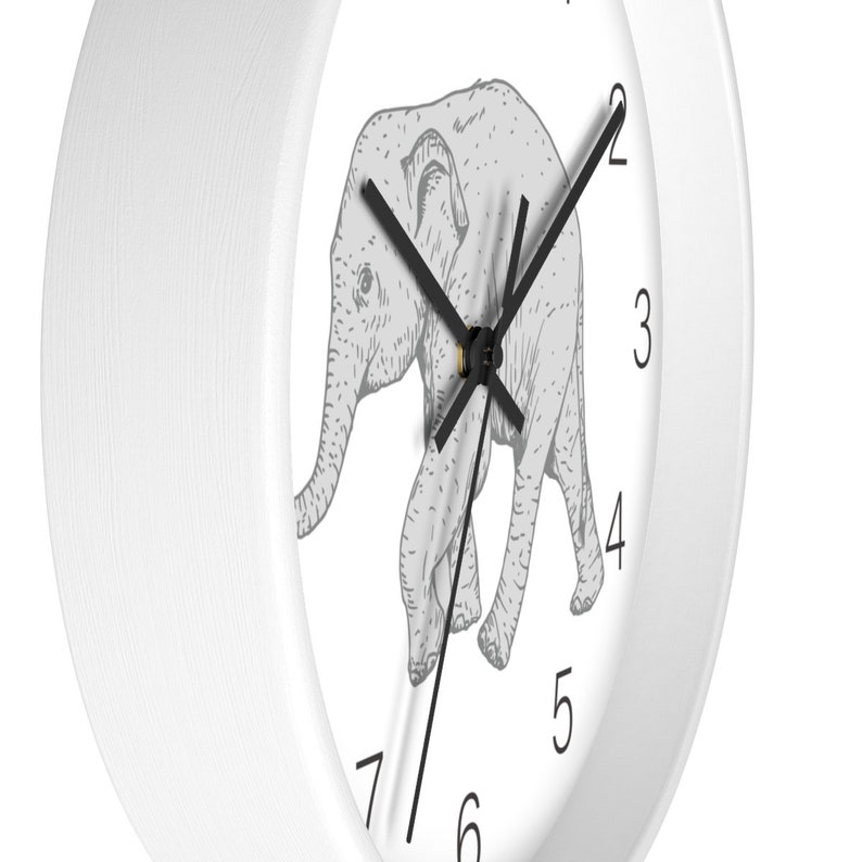 Elephant Wall Clock Design Kids Clock Wall Minimalist - Etsy