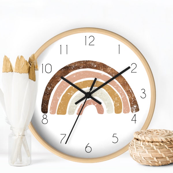 Rainbow Clock - Etsy