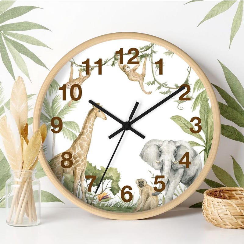 Animal Clock - Etsy