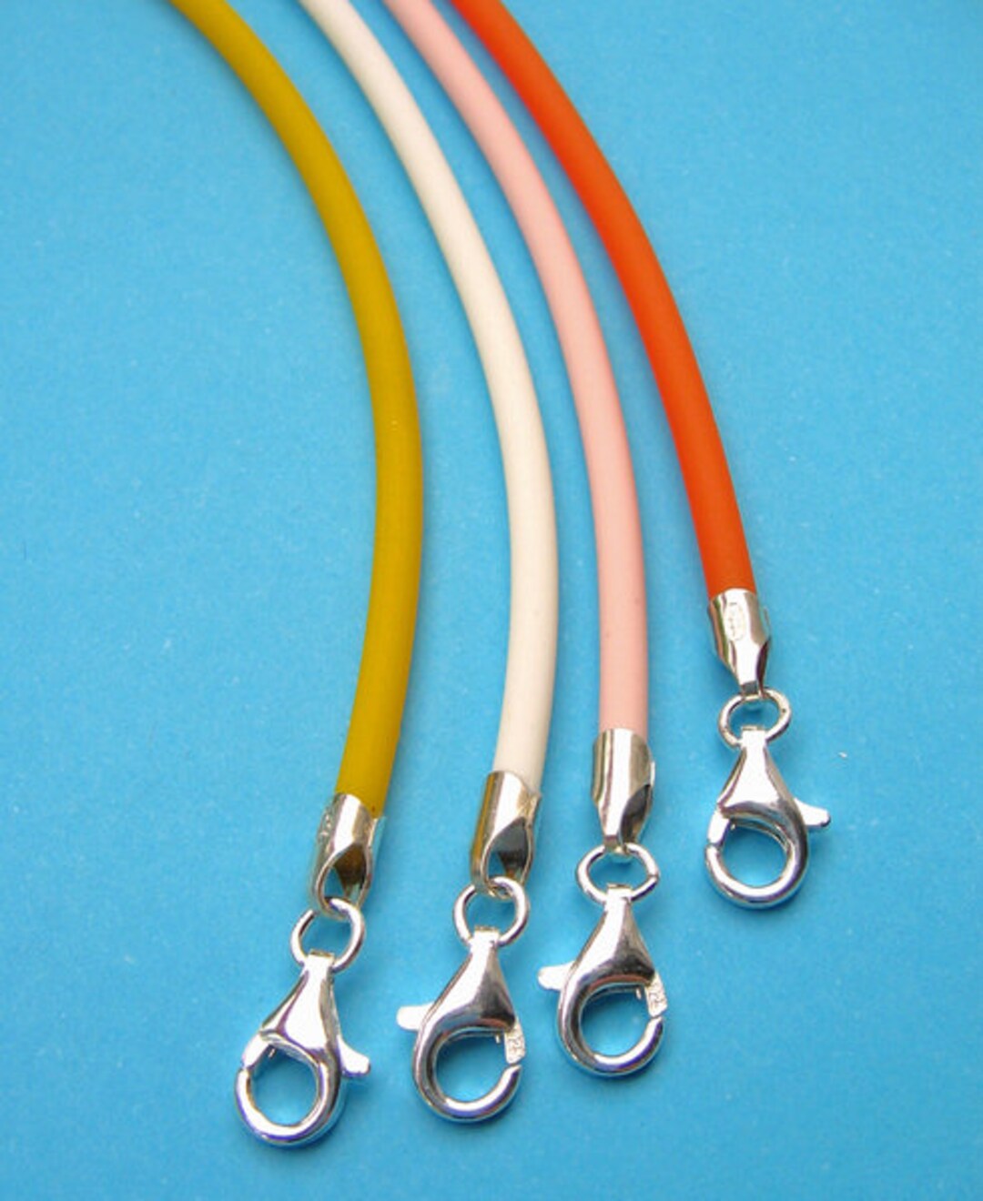 Rubber Chain Ø 3 Mm Various Colours From 38 Cm to 60 Cm - Etsy