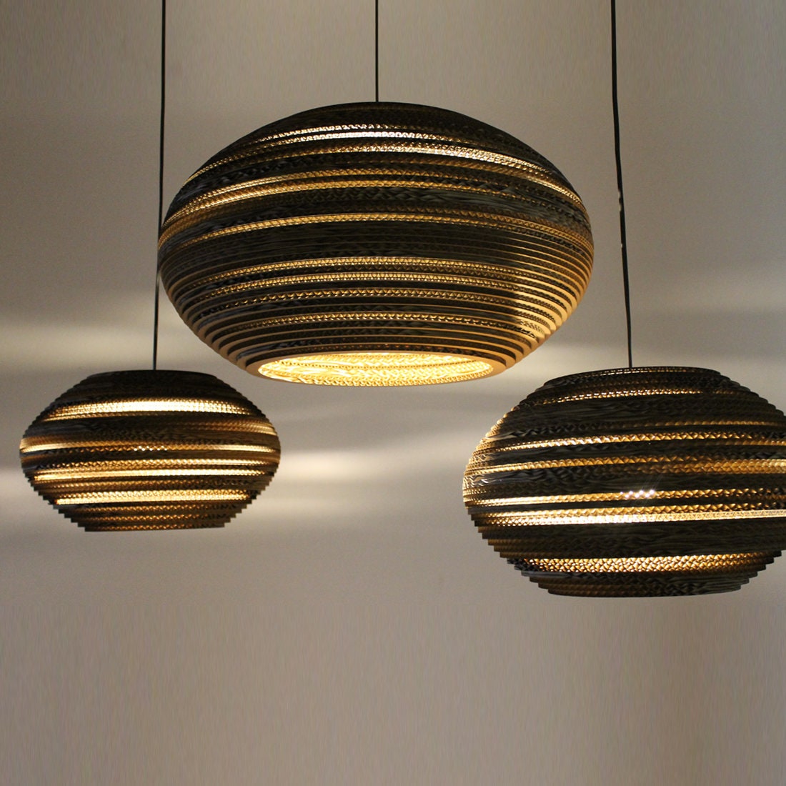 Extra Large 20 Spinning Top Recycled Cardboard Pendant - Etsy