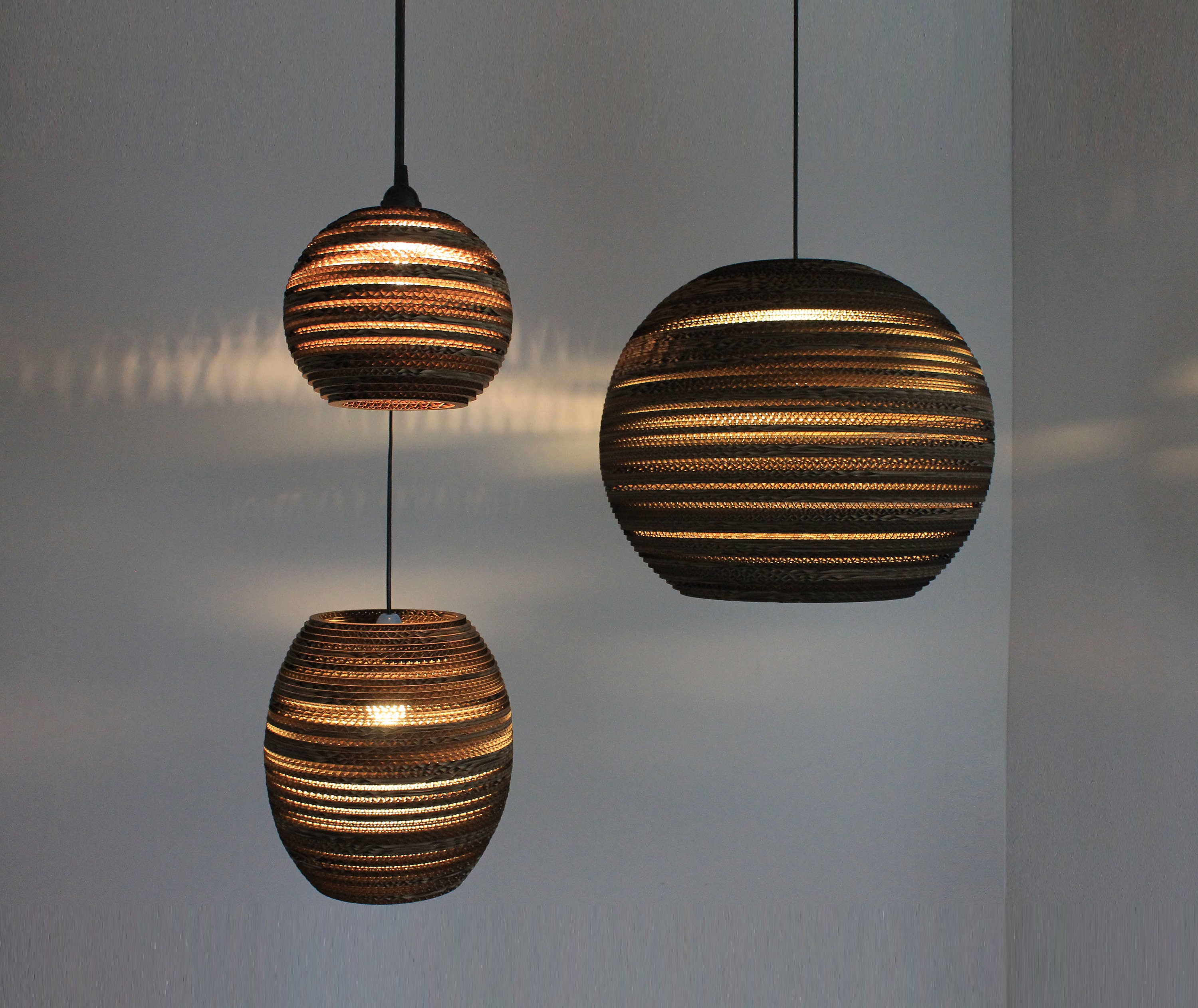 18 Inch Extra Large Recycled Cardboard Sphere Pendant Lampshade - Etsy