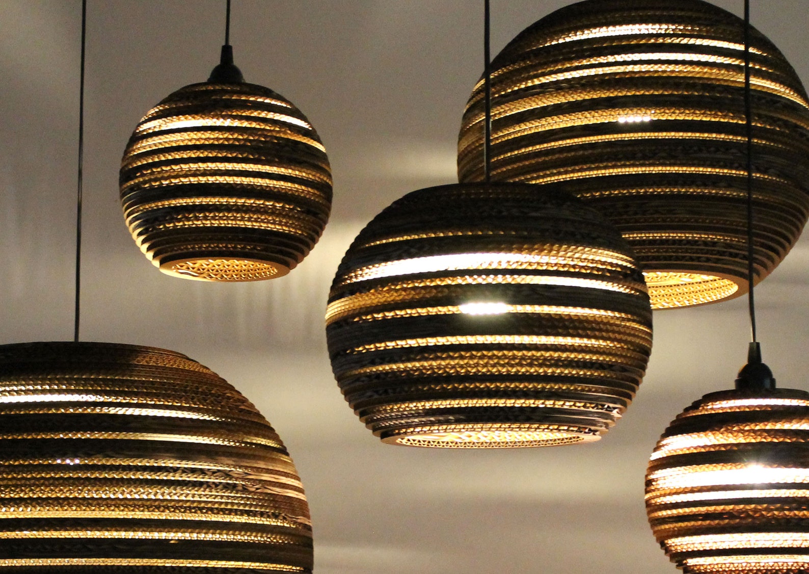 Medium Sphere Cardboard Lampshade | Etsy