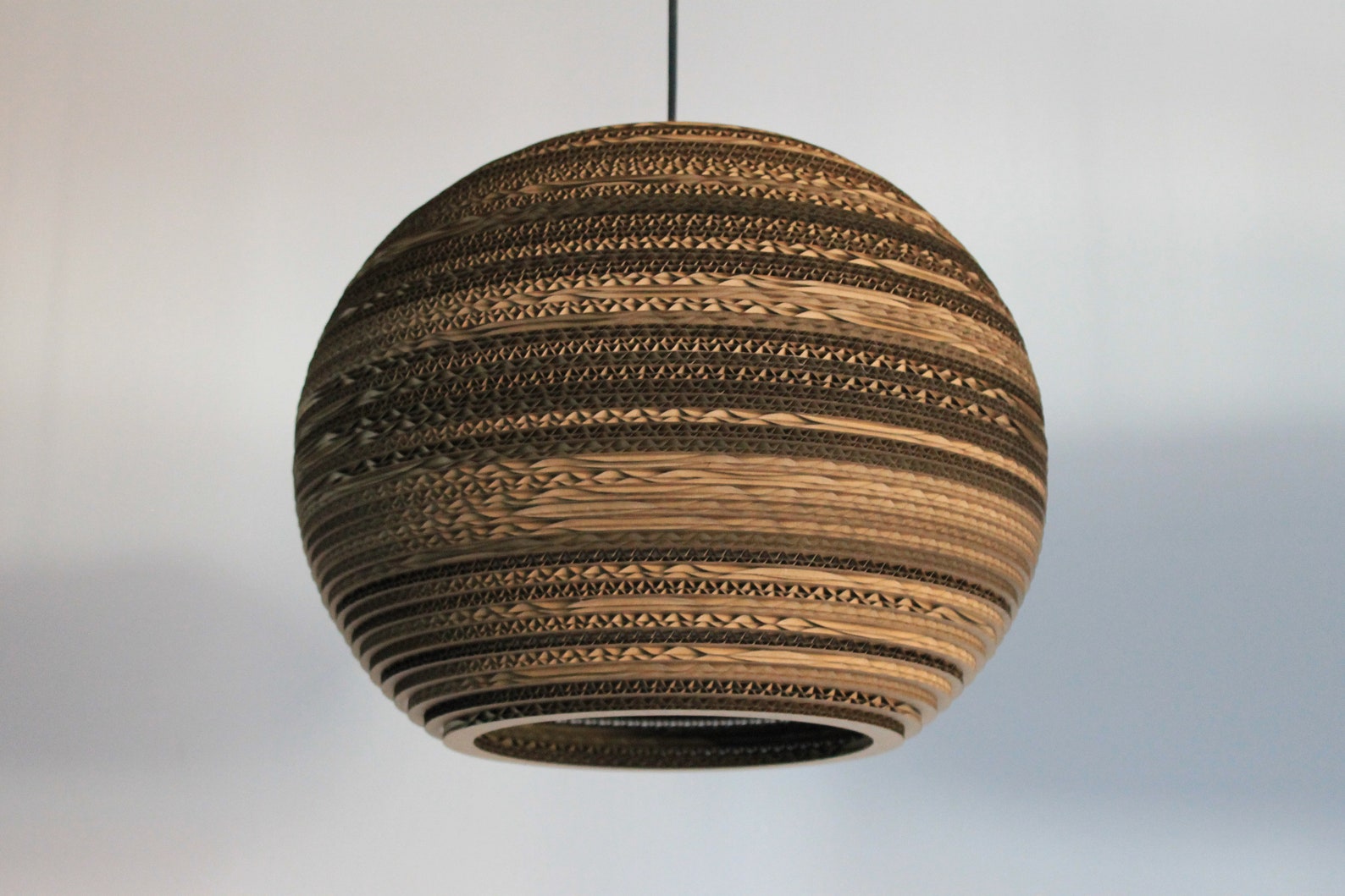Large 16 Spherical Cardboard Pendant Lampshade - Etsy UK