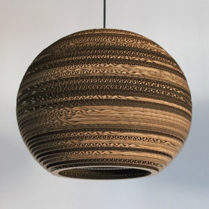 Large 16" Spherical Cardboard Pendant Lampshade - Etsy UK