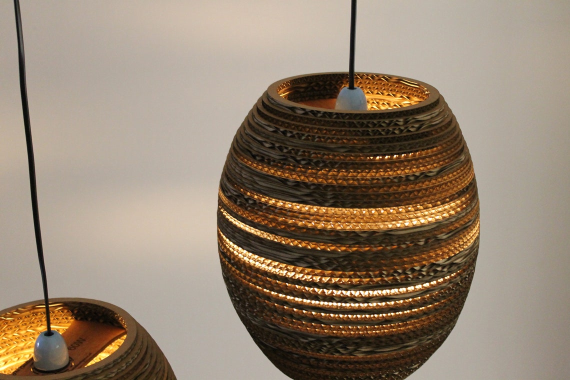 Beehive Recycled Cardboard Pendant Lampshade - Etsy