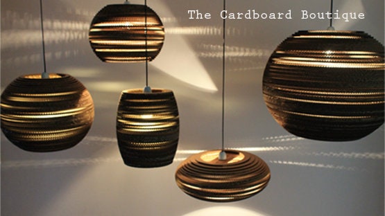 Medium Sphere Cardboard Lampshade - Etsy
