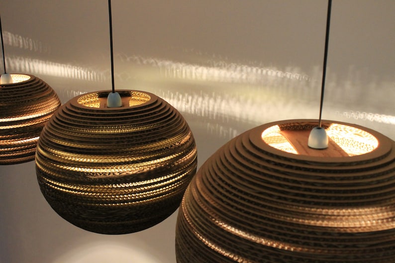 Large 16 Spherical Cardboard Pendant Lampshade - Etsy UK
