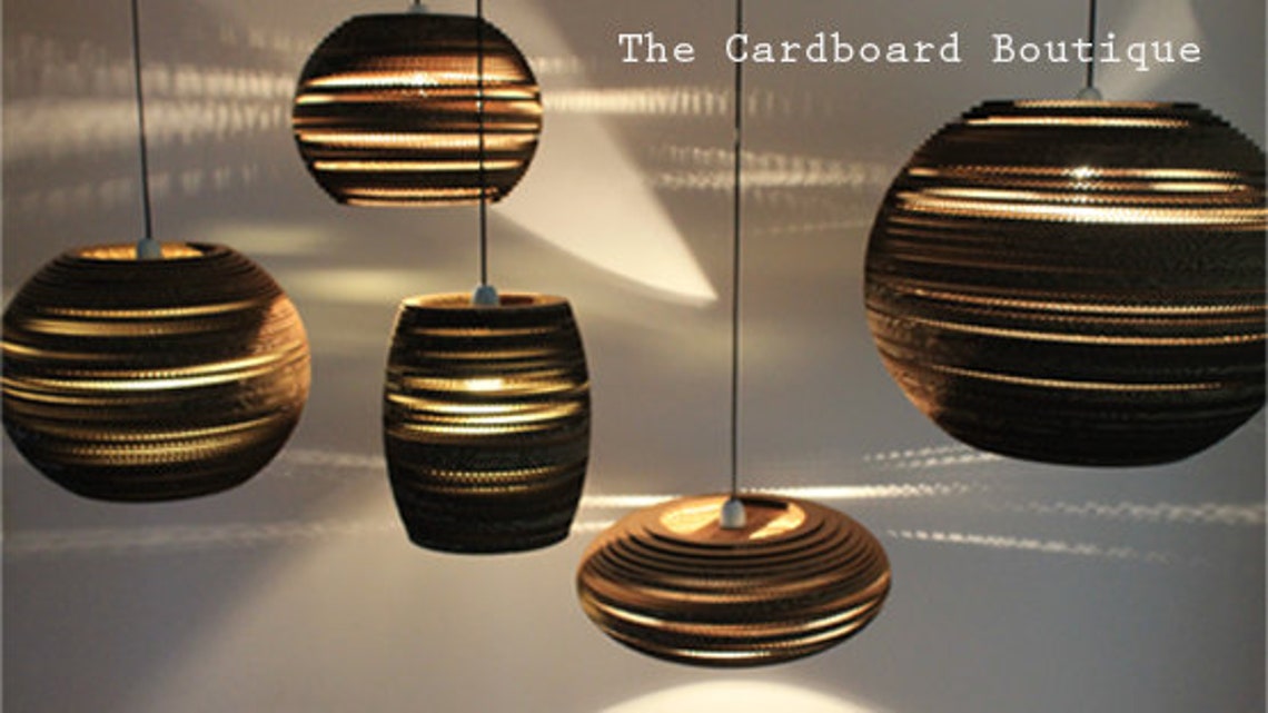 Large 16 Spherical Cardboard Pendant Lampshade - Etsy UK