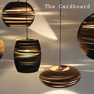 Large 16" Spherical Cardboard Pendant Lampshade - Etsy