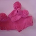 Dog Hat. Pink Dog Hat With Big Pom Poms.pet Hat and Sweater. Clothes ...