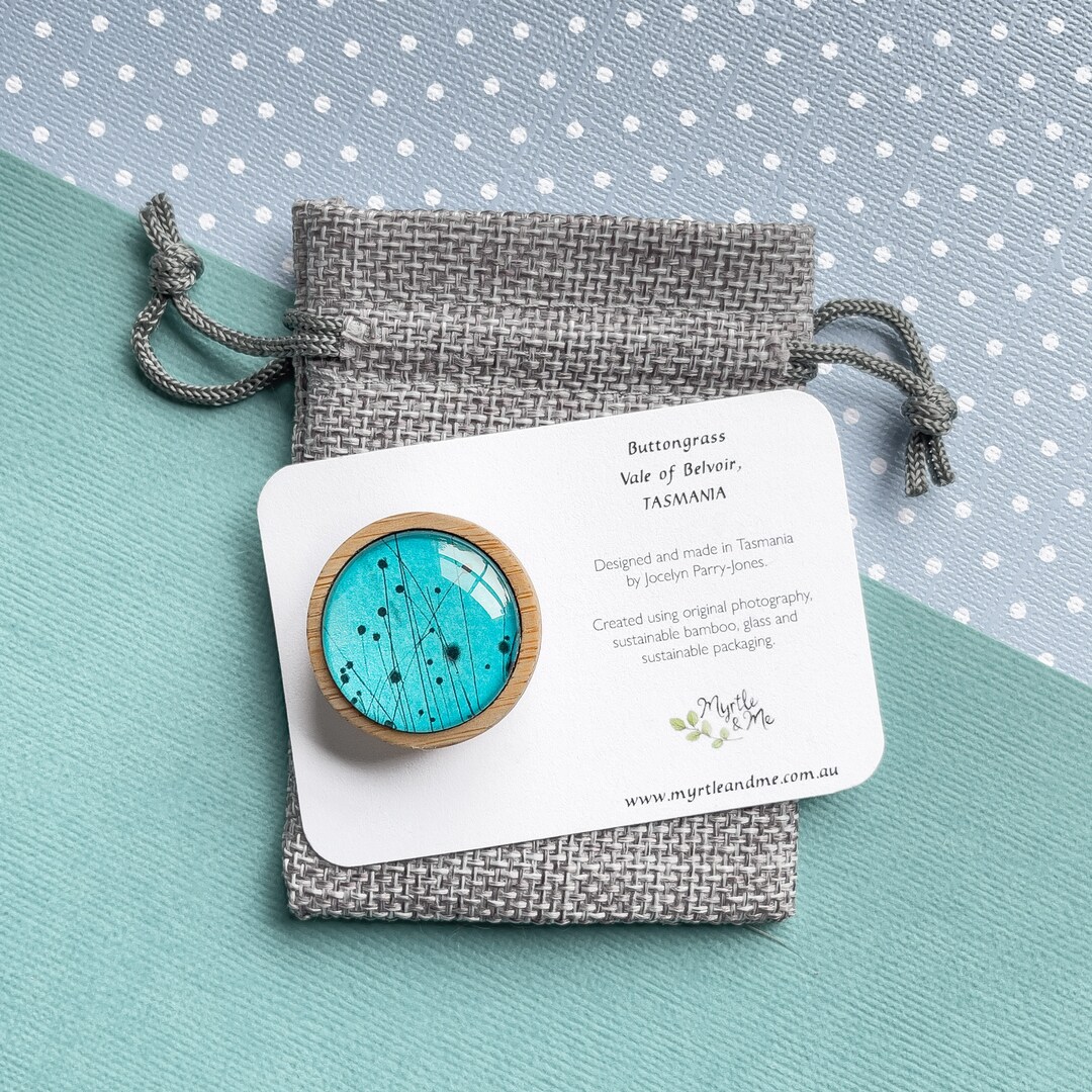 Wooden Nature Brooch - Australian Floral Jewellery - Available in Five ...