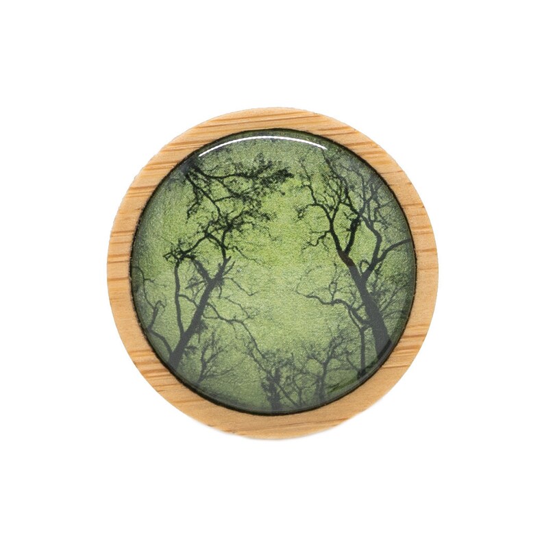 Gum Trees After Fire Nature Brooch With Bamboo - Handmade in Tasmania ...