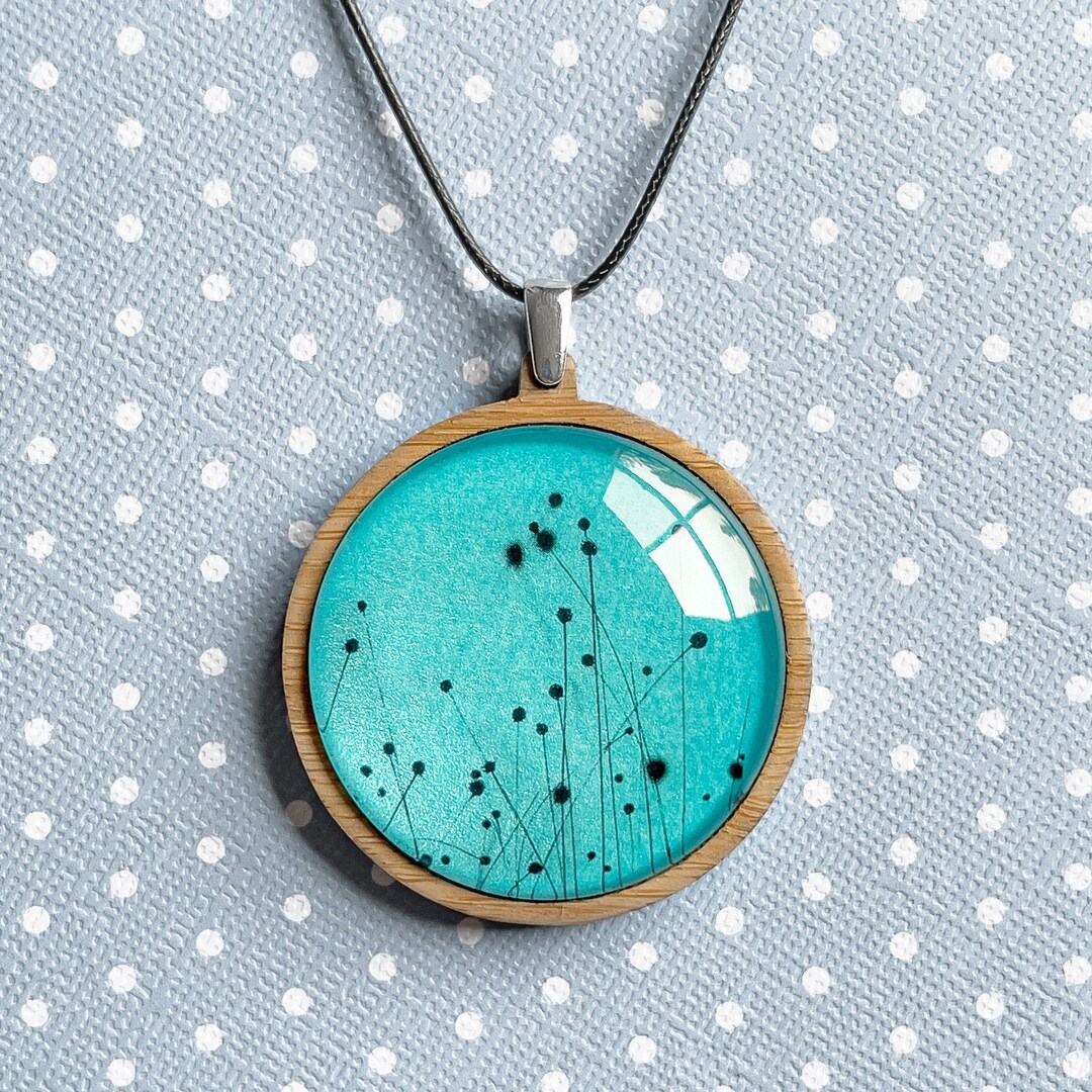Wooden Botanical Pendant - Australian Flora - Nature Jewelry ...