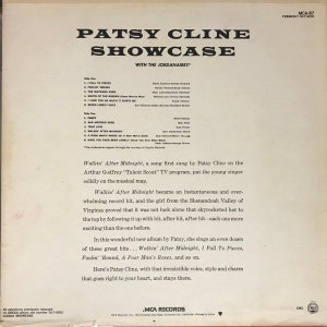 Vintage Vinyl Patsy Cline Patsy Cline Showcase With the Jordanaires 60 ...