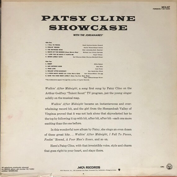 Patsy Cline Showcase