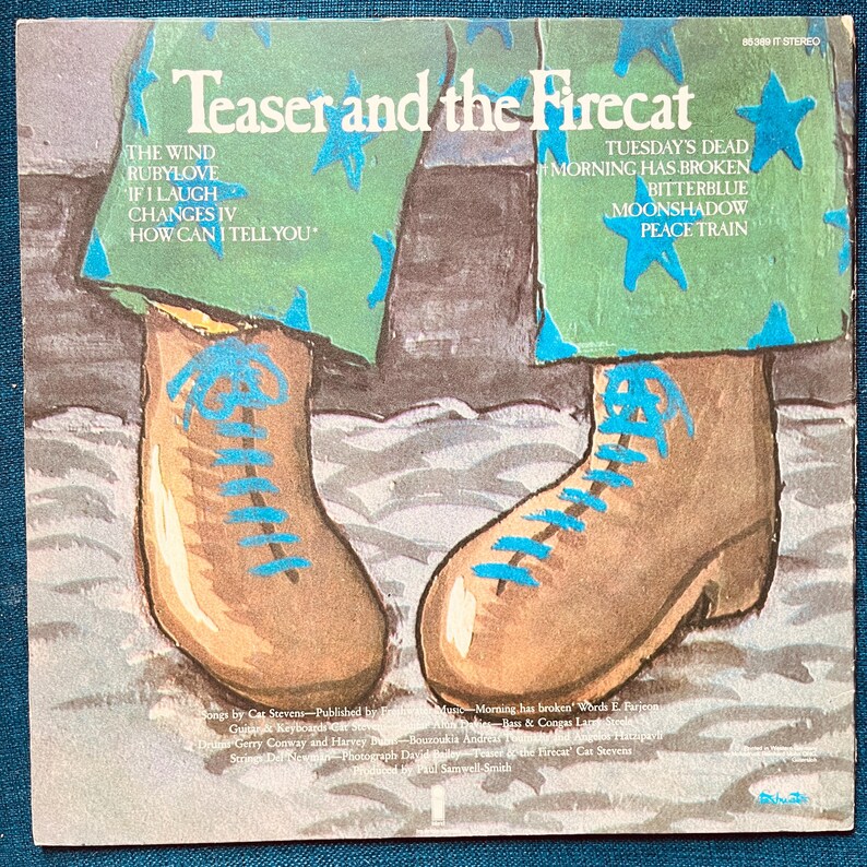 Vintage Vinyl Cat Stevens -teaser and the Firecat 70's Pop Folk Rock LP ...